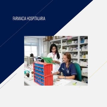 FARMACIA HOSPITALARIA ESPERO SEA DE UTILIDAD | PDF