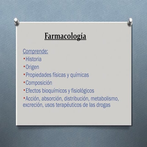 FARMACOLOGÍA. FARMACOCINETICA Y FARMACODINAMIA | PPTX