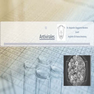 Clasificacion de Medicamentos Antivirales | PDF