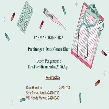FARMAKOKINETIKA- PERHITUNGAN DOSIS GANDA OBAT- SF24-3A-K.pptx ...