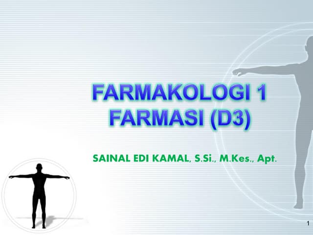 1. pengantar farmakologi | PPTX