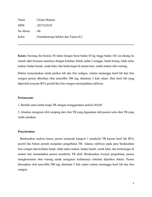 FARMASETIKA – PEMBAHASAN SOAL RESEP det, iter, did, det orig | PDF