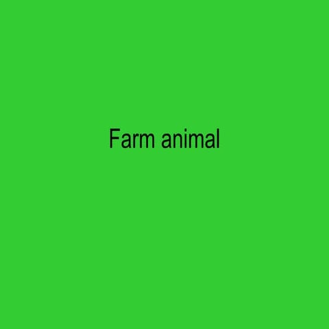 Farm animal | PPT