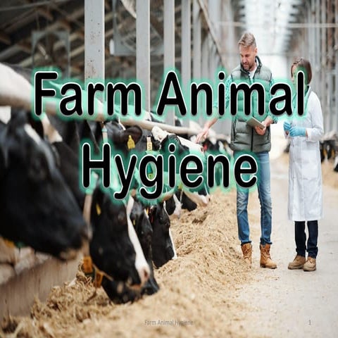 Farm Animal Hygiene - Introduction and Identification of Sick animals ...