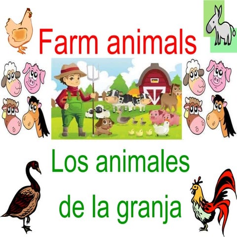 Farm animals-los animales de la granja | PPTX
