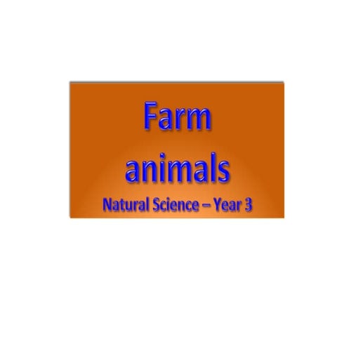 Let’s learn the animals! | PPTX