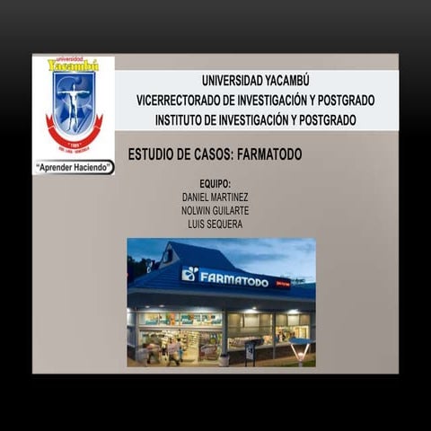 Presentacion power point caso farmatodo marlene figueredo | PPT
