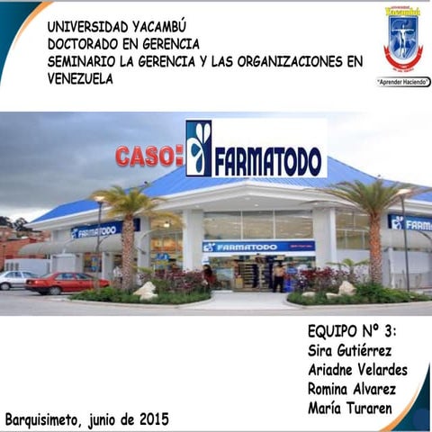 Presentacion power point caso farmatodo marlene figueredo | PPT