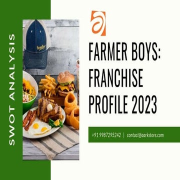Farmer boys franchise profile company profile and swot analysis | PPTX