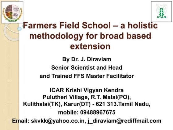 FARMER FIELD SCHOOL | PPT