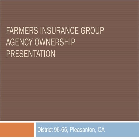 Farmers Insurance Group | PPT