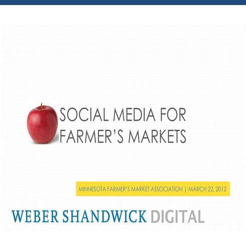 10 ways farmer's markets can use social media | PDF