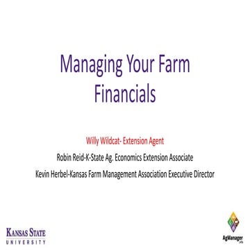 Farm Financial Management presentation on agriculture | PPTX