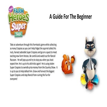 Farm Heroes Super Saga guide for the beginner | PDF