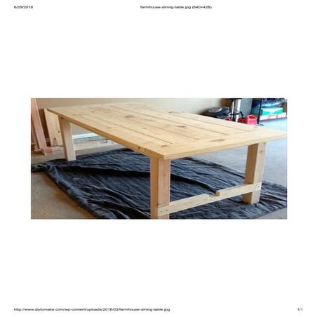 Farmhouse dining-table | PDF
