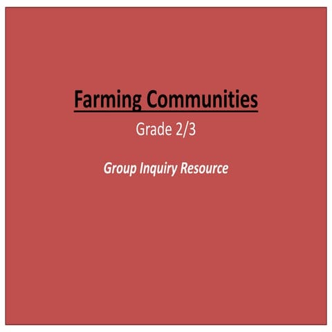 Farming Communities | PPT