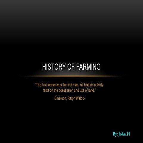 Farming inquiry | PPTX