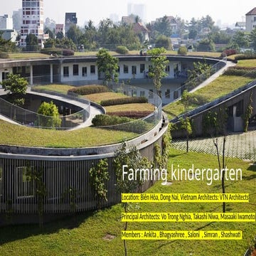 Farming Kindergarten (Case Study - B. Arch) | PPTX