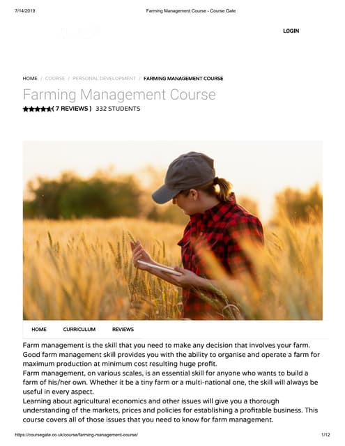 Diploma in poultry farming - course gate | PDF