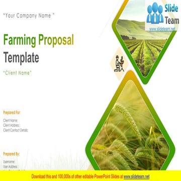 Farming Proposal Template PowerPoint Presentation Slides | PDF