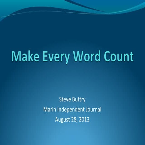 Make Every Word Count | PPT