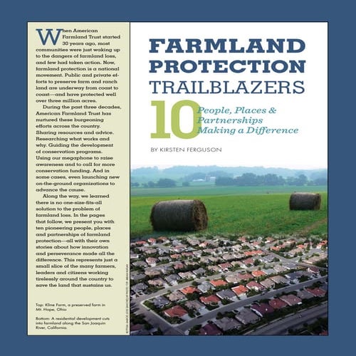Farmland Protection Trailblazers | PDF | Agriculture | Industries