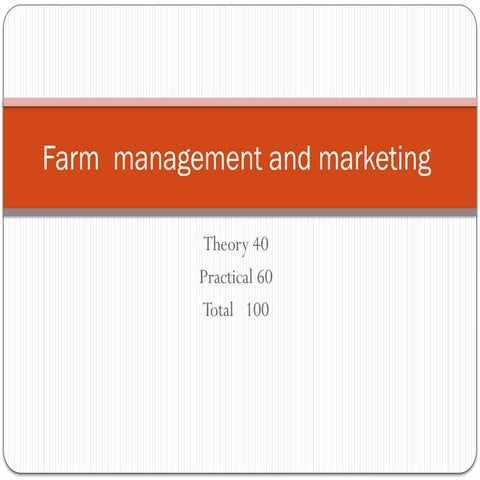 Farm management and marketing.pptx class 10 | PPTX