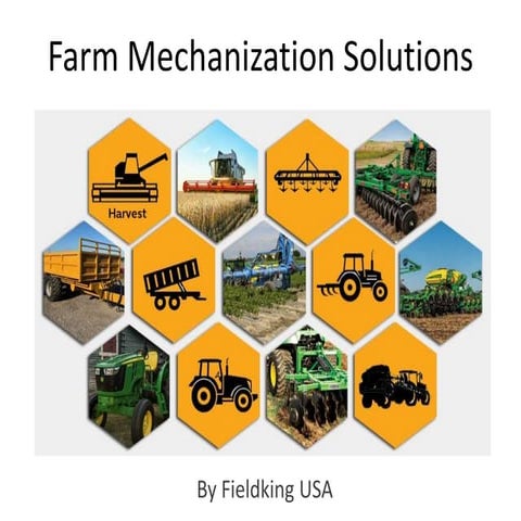 Farm mechanization solutions | PPTX | Agriculture | Industries