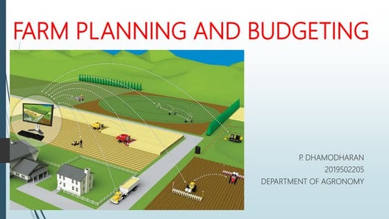 Lecture 16 Farm Planning | PPT