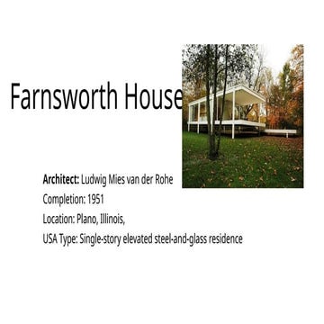Farnsworth house Construction Details | PDF