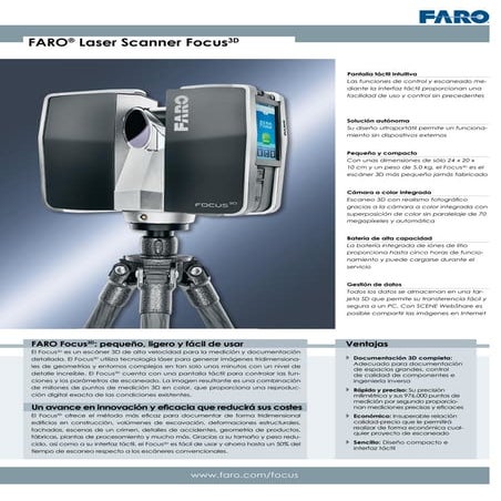 Faro Laser Scanner Focus 3D | PDF