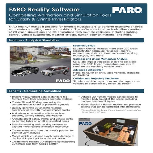 FARO Reality techsheet | PDF