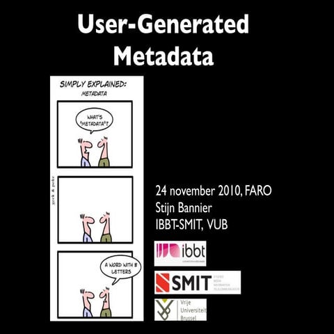 User-generated metadata | PDF | Technology & Computing