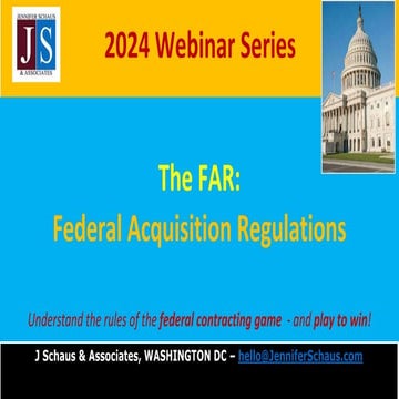 2024: The FAR, Federal Acquisition Regulations - Part 17 | PPTX