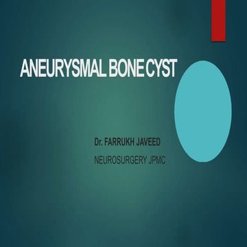 Aneurysmal Bone Cyst | PPTX