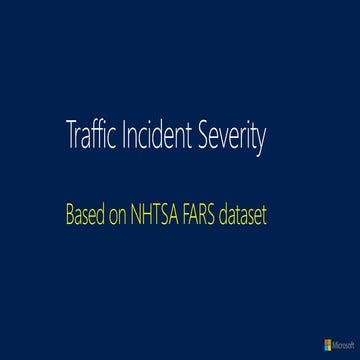 FARS Dataset Azure Machine Learning model | PDF | Auto Safety | Automotive