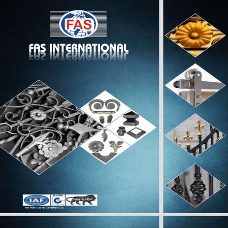 Foundation Bolts And Decorative Iron Leaves By Fas International | PDF