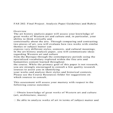 FAS 202 Final Project Analysis Paper Guidelines and Rubric.docx