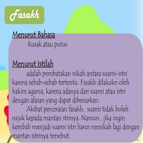 Fasakh kel. 3 | PPTX