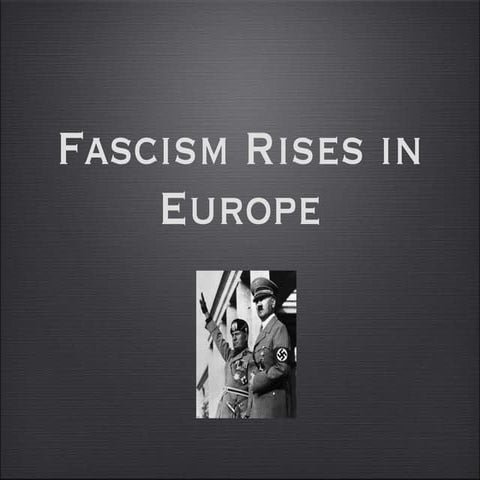 20th Century Fascism | PPTX