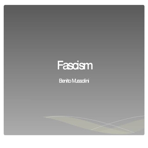 Fascism 2 | PPT