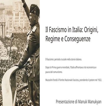 fascismo presentation,il fascimo in italy | PPTX