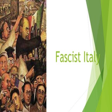 Fascist italy | PPTX