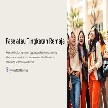 PIK Remaja memiliki peran penting dalam pencegahan stunting, dengan memberikan informasi dan ...