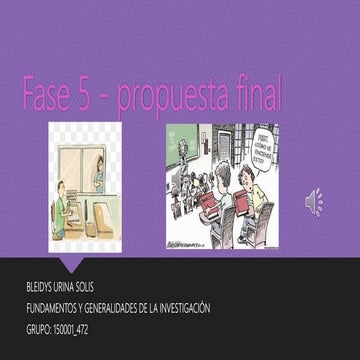 Fase 5 propuesta final | PPTX