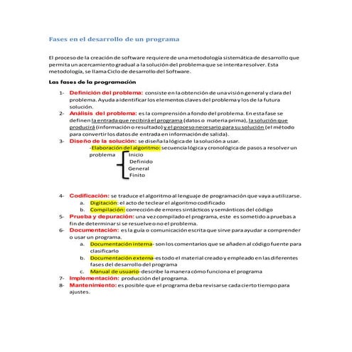 Fases de programacion | DOC