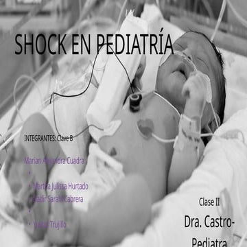Shock en pediatría_definición_tipos_fisiopatología_manejo | PPTX