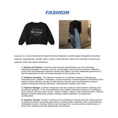 FASHION!! All about fashion | PDF