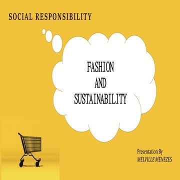 Fashion and sustainability - Melville Menezes | PPT