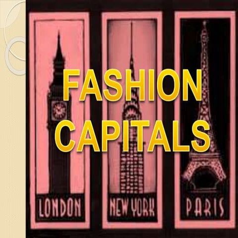 Fashion capitals | PPTX